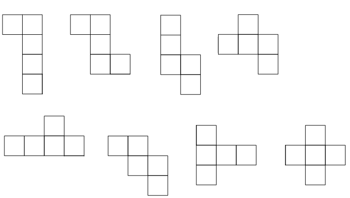A Wall Of Cube Nets